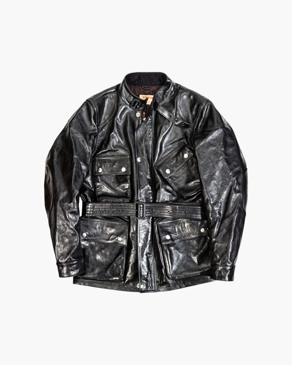 Four-Pocket Leather Motorcycle Jacket | Brake House Leather Jacket