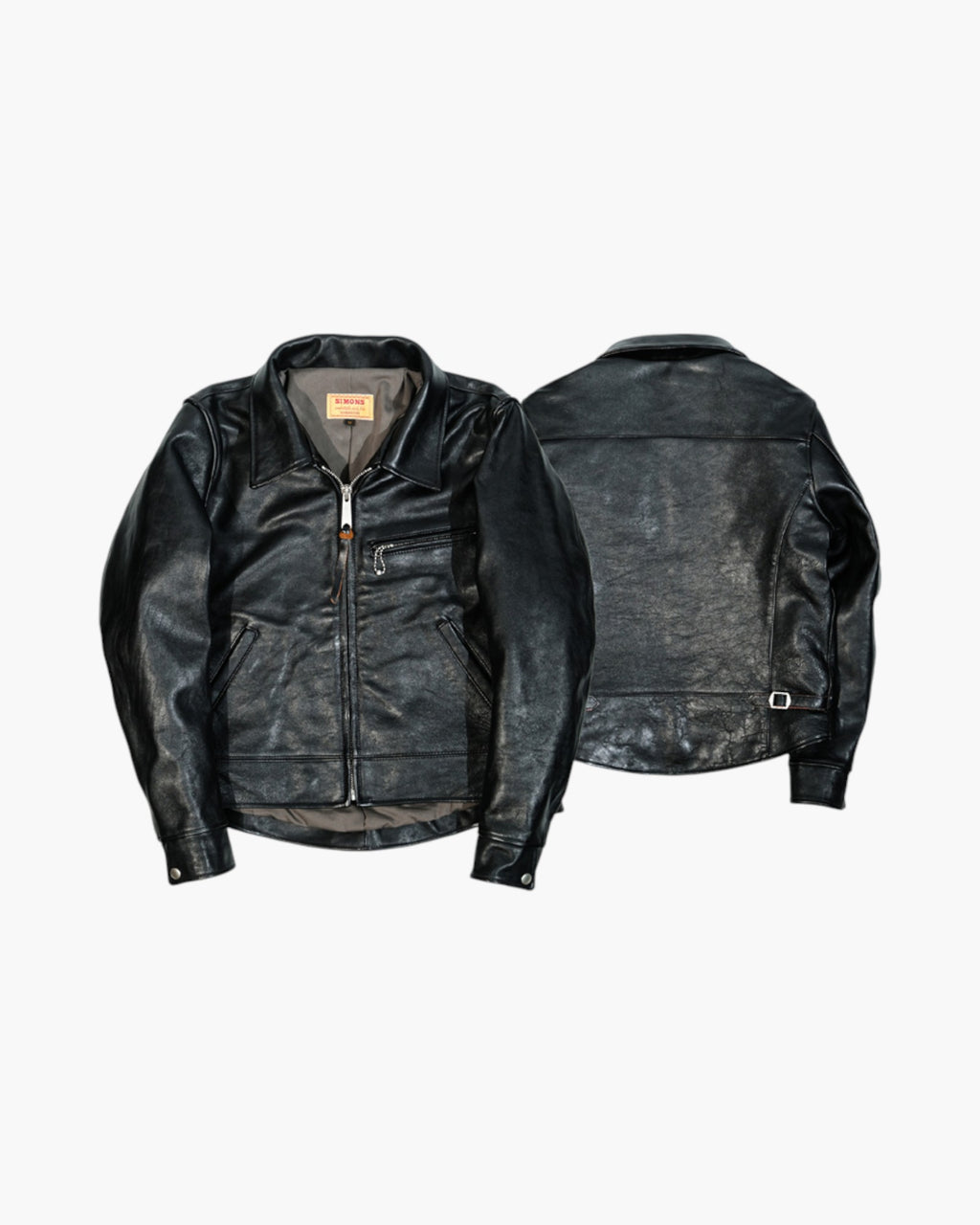 1930s Cropped Single Leather Jacket | Brake House Leather Jacket